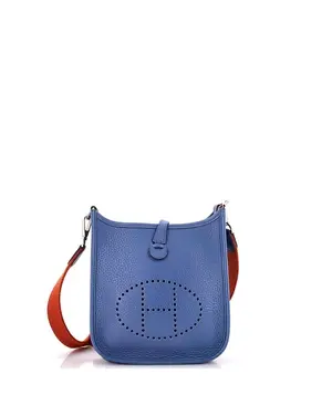 Hermès Tpm Evelyne Bag Gen Iii Clemence - Blue