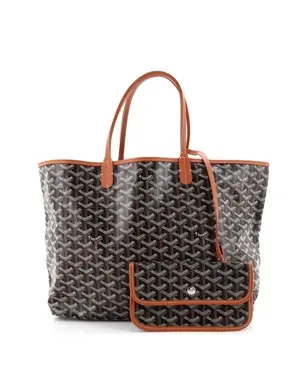Goyard Pm Saint Louis Tote Coated Canvas - Brown