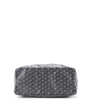 Goyard Pm Saint Louis Tote Printed Coated Canvas - Gray