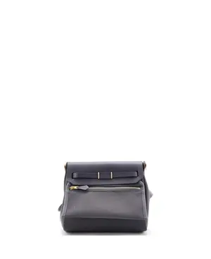 Hermès Herbag Zip Canvas & Leather Shoulder Bag