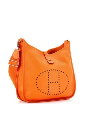 Hermès Gm Evelyne Iii Leather Crossbody - Orange