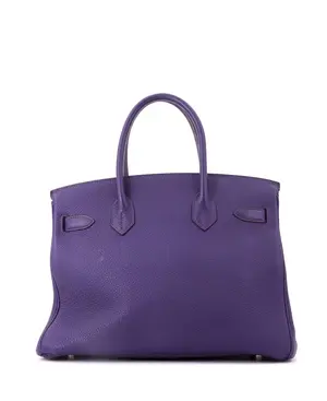 Hermès Birkin 30 Handbag Purple Togo With Gold Hardware - Iris