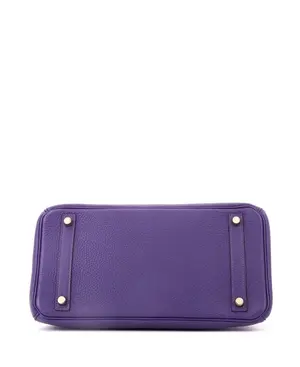 Hermès Birkin 30 Handbag Purple Togo With Gold Hardware - Iris