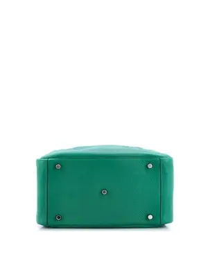 Hermès Lindy 30 Leather Shoulder Bag - Green