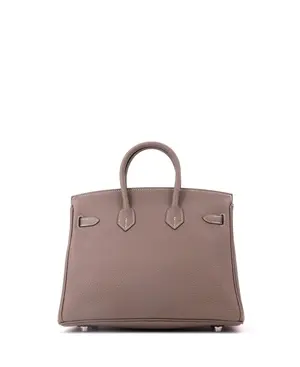 Hermès Birkin 25 Handbag Grey Togo With Palladium Hardware - Etoupe