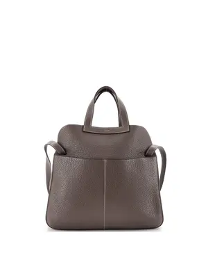 Hermès Halzan Convertible Leather Shoulder Bag
