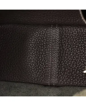 Hermès Halzan Convertible Leather Shoulder Bag