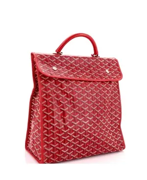 Goyard Saint Leger Briefcase Backpack Coated Canvas