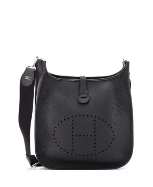 Hermès Pm Evelyne Bag Gen Iii Clemence - Black