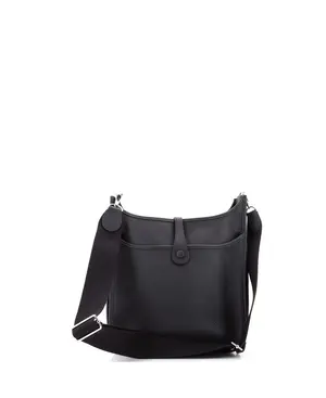Hermès Pm Evelyne Bag Gen Iii Clemence - Black