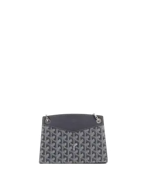 Goyard Structured Rouette Chain Shoulder Bag Coated Canvas - Gray