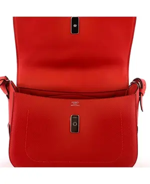 Hermès Harnais Shoulder Bag Epsom And Tadelakt - Red