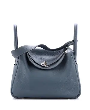 Hermès 30 Lindy Bag Clemence - Blue