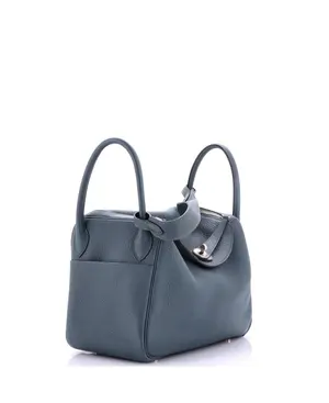 Hermès 30 Lindy Bag Clemence - Blue