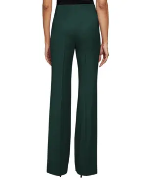 Santorelli Beth Mid-rise Flared Pant In Soft Stretch Twill