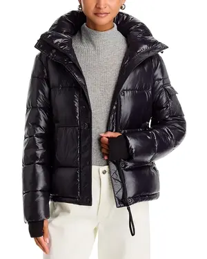 Aqua Quilted Coats For Women