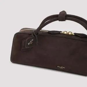 Alaïa Teckel Suede Clutch