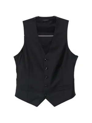 Giorgio Armani V-neck Waistcoat - Blue