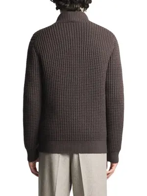 FAY Textured Cardigan With Removable Gilet