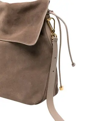 COCCINELLE Shoulder Bag With Embossed Logo - Beige