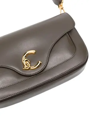 COCCINELLE Logo-plaque Leather Shoulder Bag By