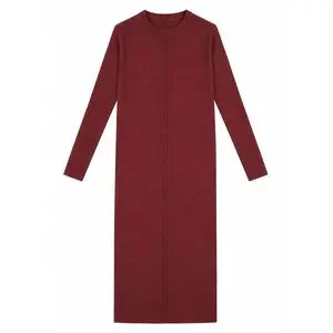 RAVE ON TREND Knitted Maxi Dress - Red