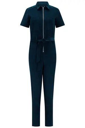 SUGARHILL BRIGHTON Blue / Green Billy Cord Boilersuit Teal - Blue/green