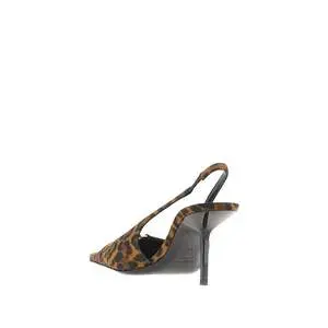 Saint Laurent Babylone Breteuil' Gros Grain Slingback - Multicolor
