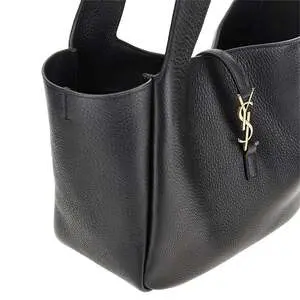 Saint Laurent Grained Leather Small 'le 5 À 7' Bag - Black