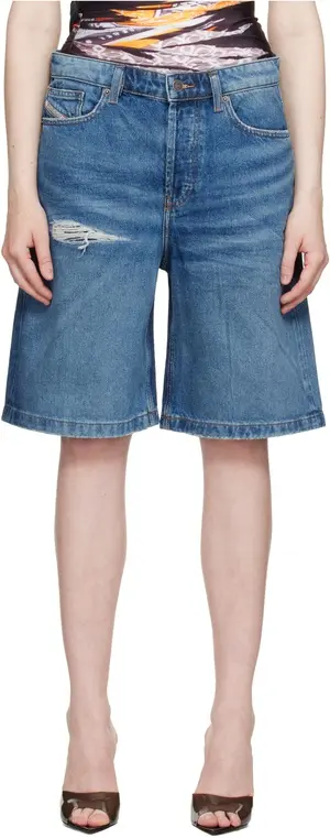 DIESEL® De-sire-short Ripped Denim Shorts