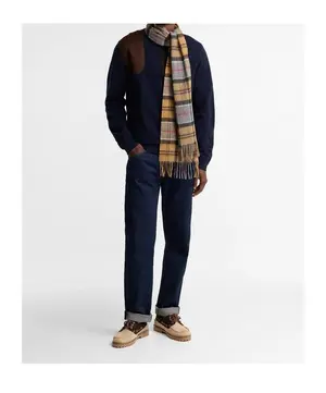 Barbour Tartan Fringed Scarf