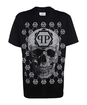 Philipp Plein Rhinestone-embellished Skull T-shirt
