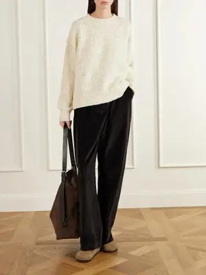 Studio Nicholson Maele Bouclé Merino Wool-blend Sweater - Neutrals