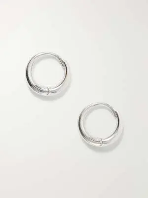 SOPHIE BUHAI Medium Nouveau Sterling Hoop Earrings - Silver