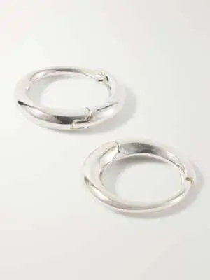 SOPHIE BUHAI Medium Nouveau Sterling Hoop Earrings