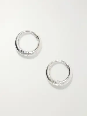 SOPHIE BUHAI Medium Nouveau Sterling Hoop Earrings - Silver