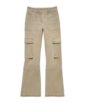 Acne Studios Flared-leg Cargo Trousers - Camel