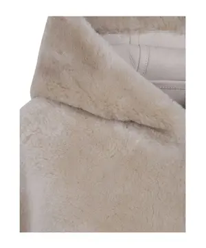 YVES SALOMON Hooded Shearling Jacket