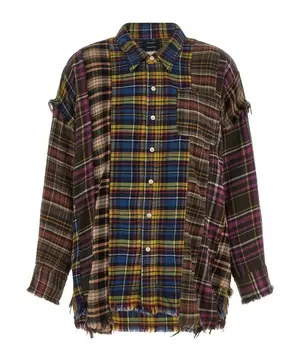 R13 Patchwork Shirt - Multicolor