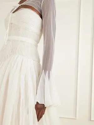 DANIELLE FRANKEL Lulu Tulle-chiffon Bolero
