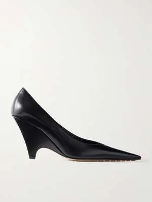 Bottega Veneta Scaletta 90 Leather Pumps - Black