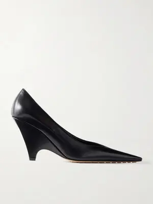 Bottega Veneta Scaletta 90 Leather Pumps - Black