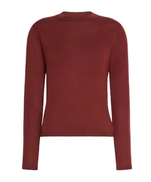 Max Mara Cashmere Yarn Crew-neck Sweater - Rust-red