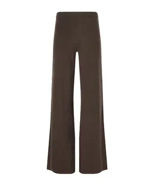 Eterne Cotton And Cashmere-blend Wide-leg Pants - No