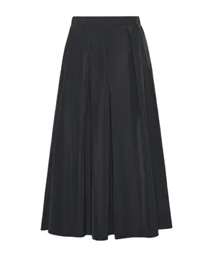 Max Mara Wkiefebo Pleated Midi Skirt - Black