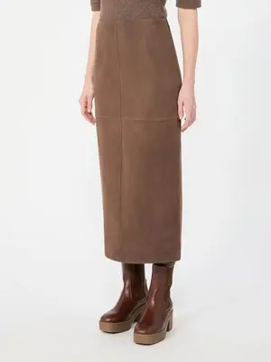Max Mara Wkdpalmi Straight Hem Midi Skirt