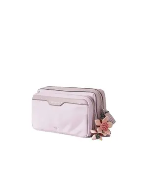 ANYA HINDMARCH Sakura Blossom Leather-trimmed Shell Cosmetics Case - No