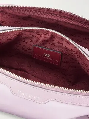 ANYA HINDMARCH Sakura Blossom Leather-trimmed Shell Cosmetics Case