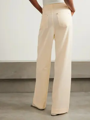 Staud High-waisted Wide-leg Trousers