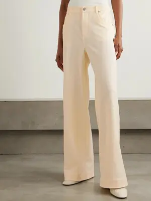 Staud High-waisted Wide-leg Trousers